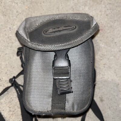 Eddie Bauer Camera Bag Pouch With Shoulder Strap Black And Gray Canvas ...