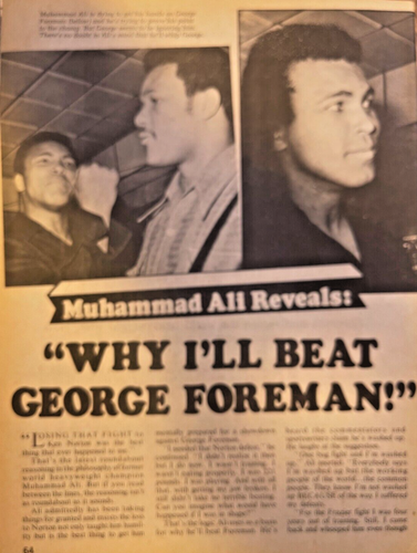 1974 Muhammad Ali Why I'll Beat George Foreman | eBay