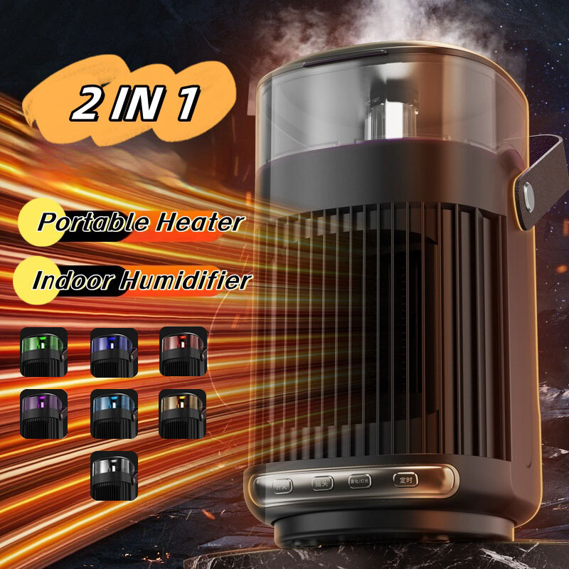 2 In 1 Portable Heaters And Indoor Humidifier Household Warm Air Blower ...