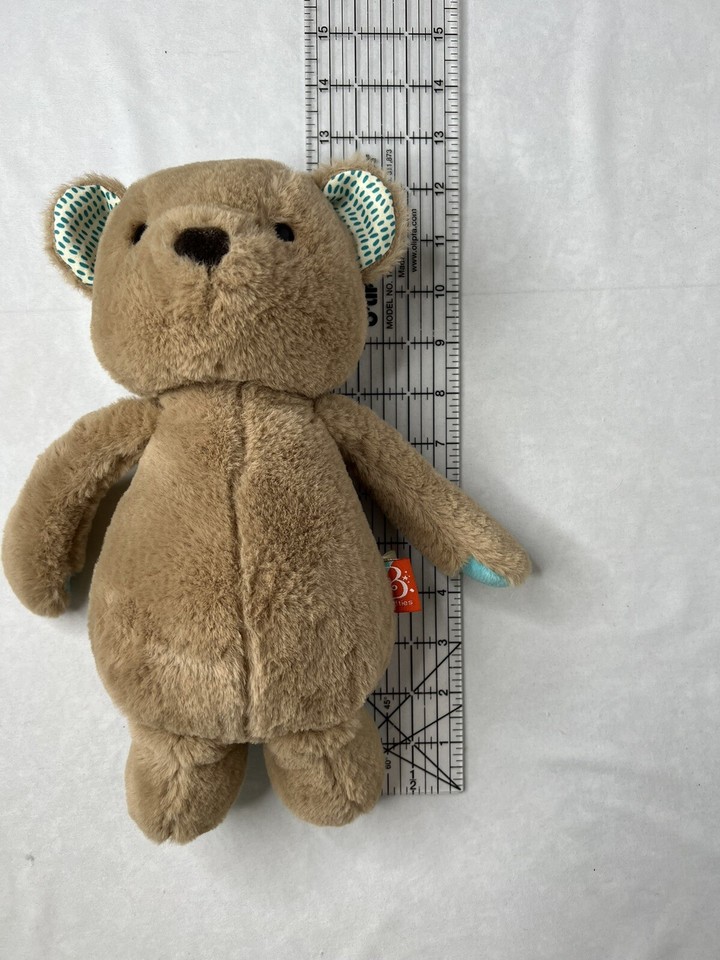 B Softies Plush Brown Tan Soft Cuddly Teddy Bear Stuffed Animal Blue ...
