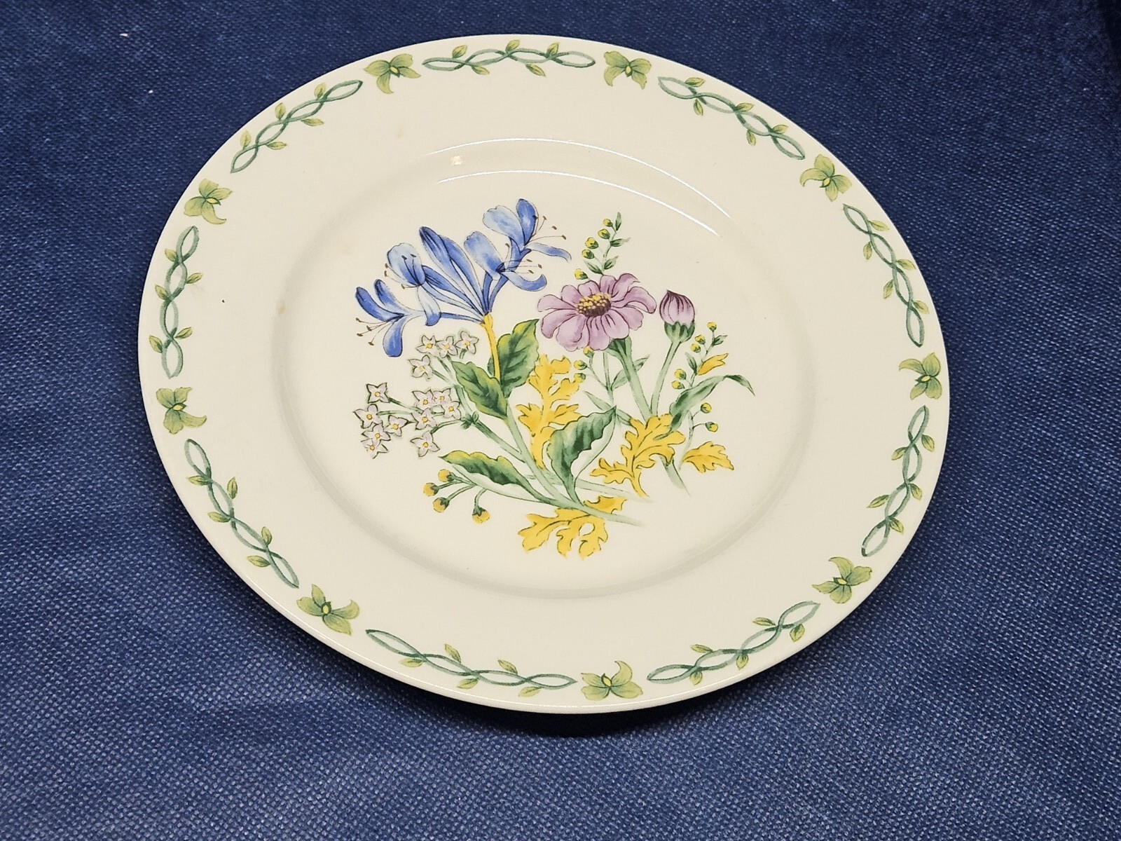 Vintage 2002, Thomson Pottery Floral Garden "IRIS" Individual Salad ...