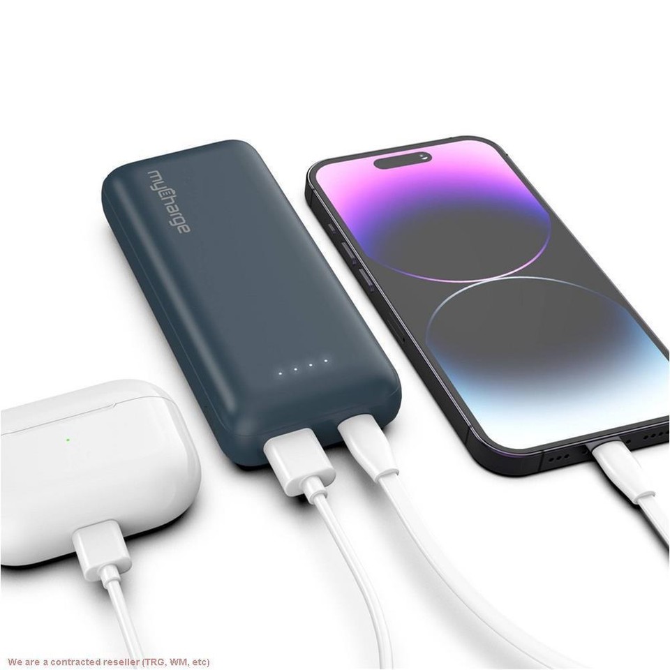 myCharge 10000mAh Power & Go Power Bank - Blue | eBay