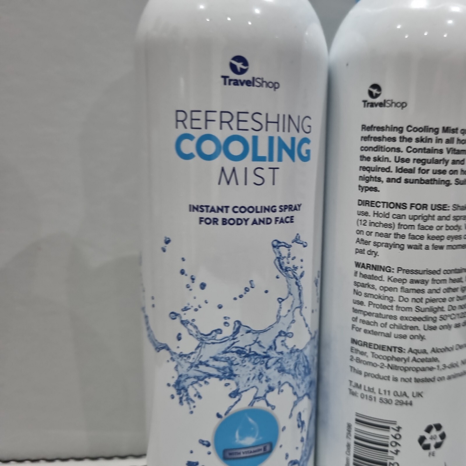 Refreshing Cooling Mist instant cooling spray Body & Face with Vitamin ...