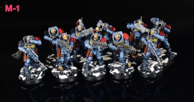 Warhammer 40k Primaris Marines Space Wolves Scout Squad M1 painted | eBay