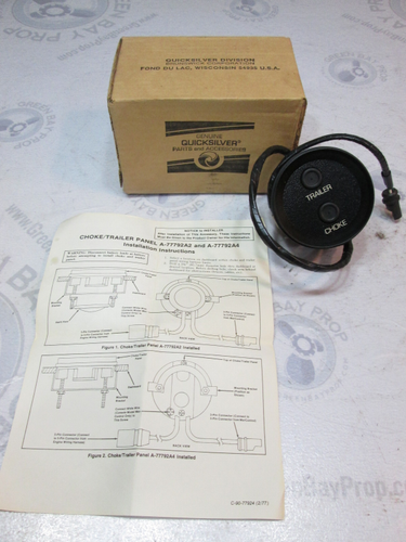 Dual Push Button Waterproof Switch Panel Boat Dash Helm Trim Tilt Choke ...