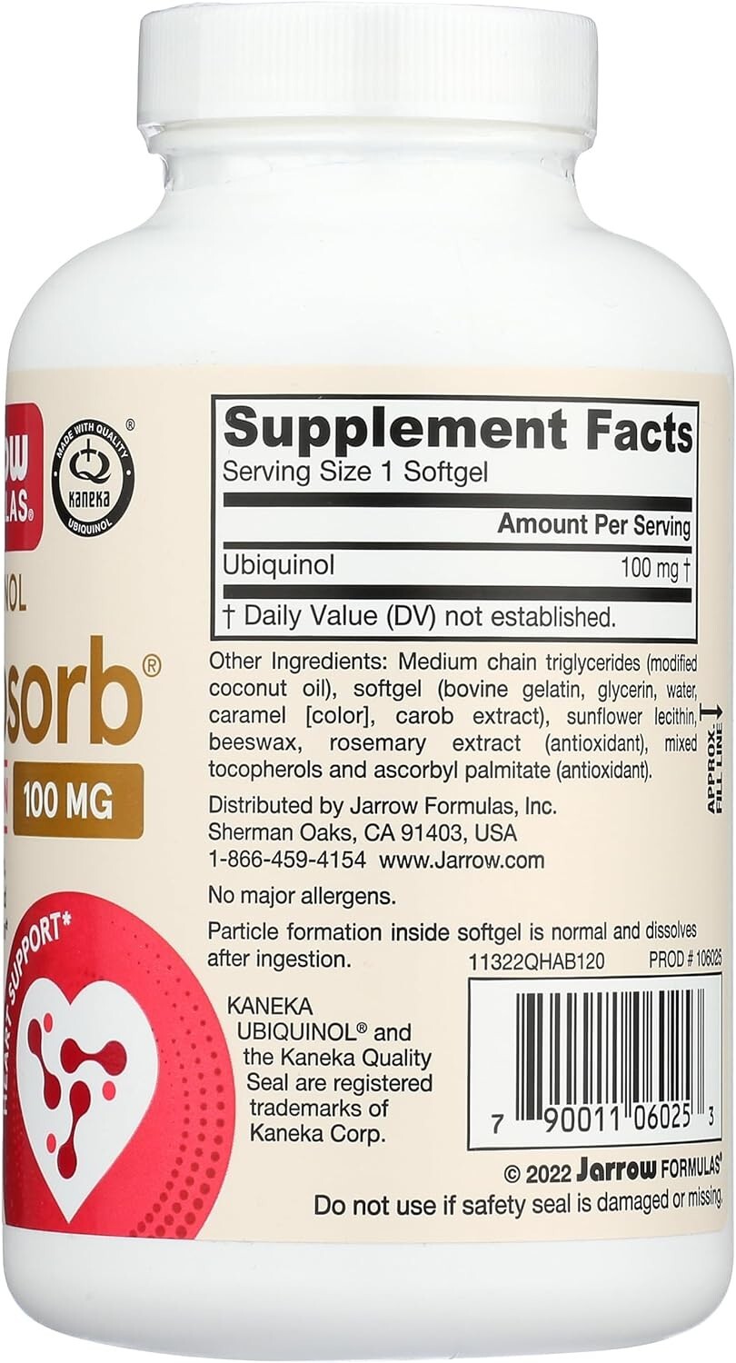New Ubiquinol QH-Absorb, High Absorption/Enhanced Stability, 100 mg | eBay