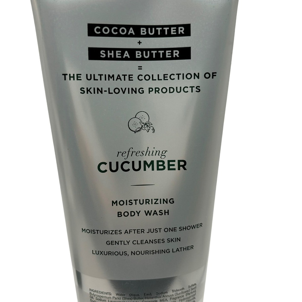 3 Bath & Body Works COCO SHEA CUCUMBER Moisturizing Body Wash 10oz Set ...