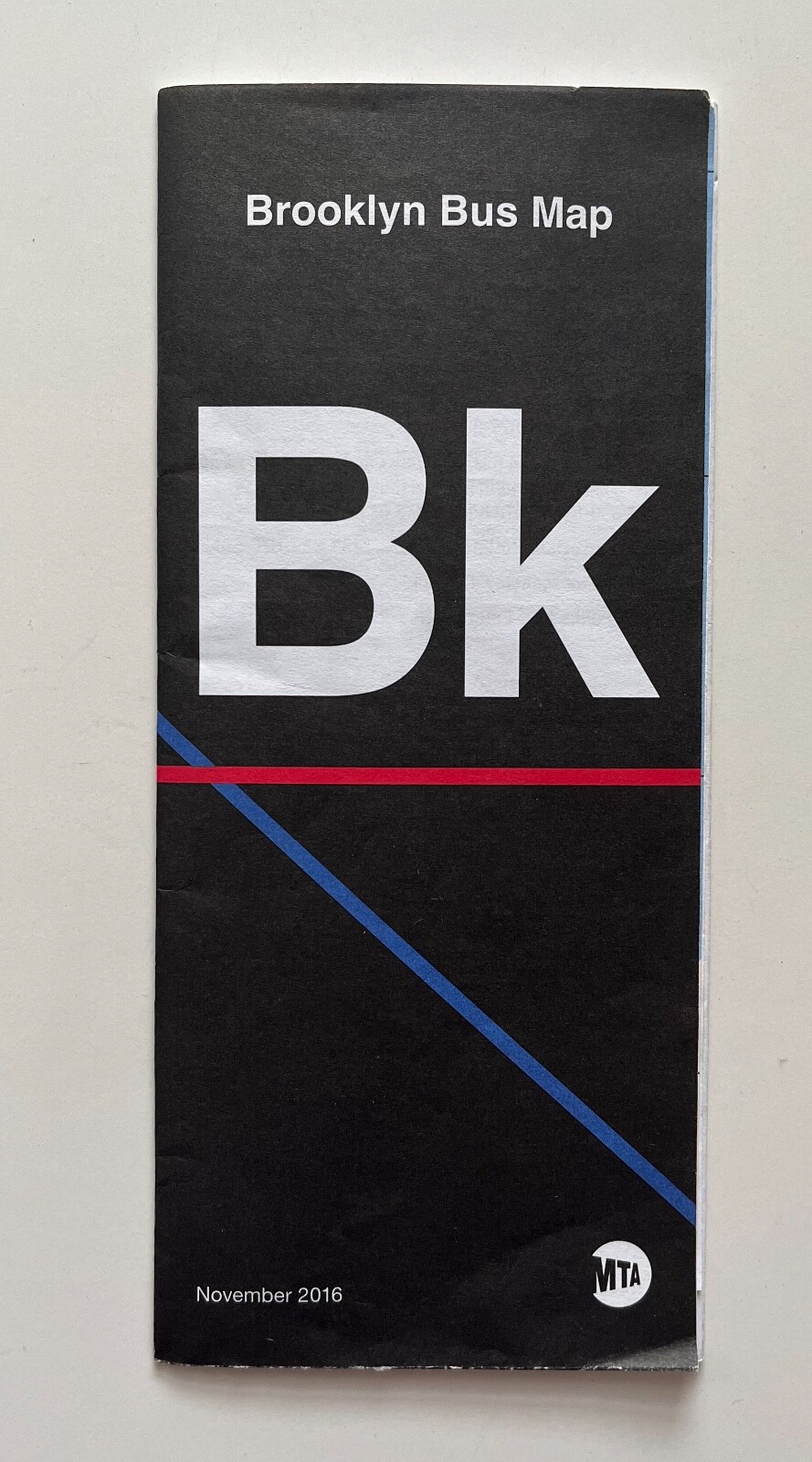 Full size Brooklyn MTA Transit Bus Map, New York City NYC, 2016 | eBay