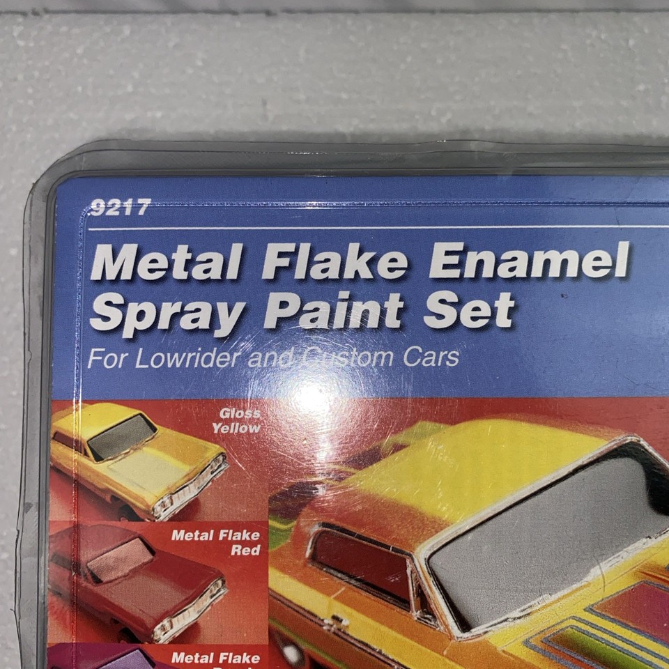 Testors Metal Flake Enamel Spray Model Paint Set 9217 VTG | eBay