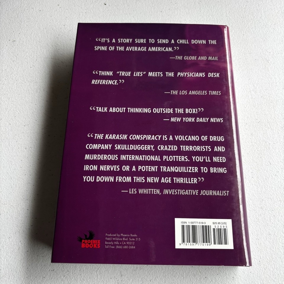 Chrystyn Spivak THE KARASIK CONSPIRACY First Edit 1st Print Political ...