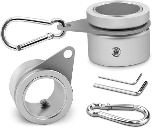 Flag Pole Rings, Aluminum Alloy Flagpole 1 Inch -Pack of 2, Matte ...