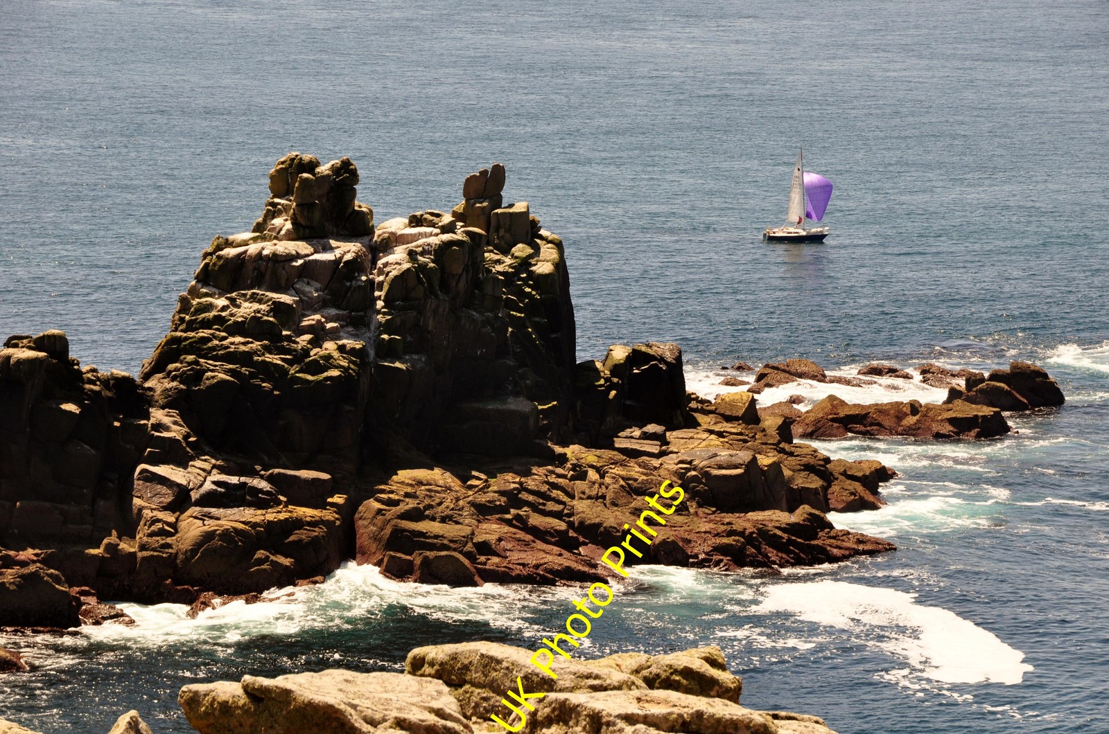 Photo A2 Penwith : Armed Knight Rocks Trevescan Rocks off the coast of ...