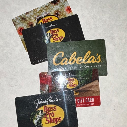 Bass Pro & Cabela's, total value $270, 6 gift cards, Free USPS shipping ...