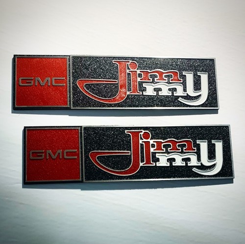 73-74 Jimmy Emblem x2 CNC Billet C10 LS1 LS2 LQ4 C20 C30 Badge K5 Chevy ...