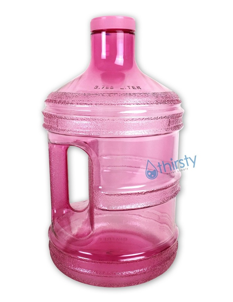 Pink BPA FREE 1 Gallon Reusable Plastic Water Bottle Jug Container ...