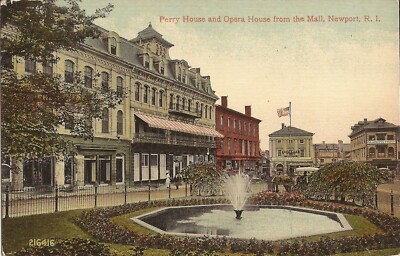 Newport, RHODE ISLAND - Perry House - Opera House from Mall | eBay