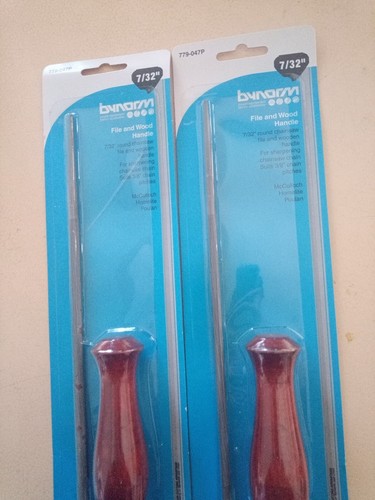 CHAINSAW FILE KITS x2 packs 5/32 OR 7/32 ** QUALITY BARGAIN ** BYNORM ...