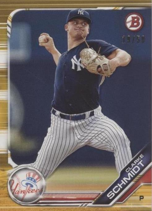 2019 Bowman Draft - Clarke Schmidt #BD-190 Gold /50 (RC) for sale online | eBay