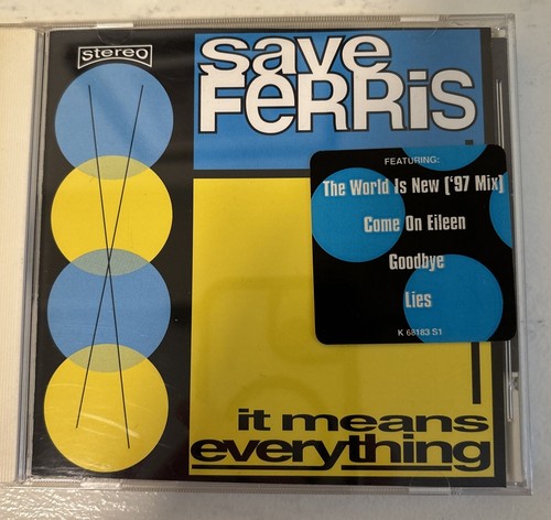 Audio Music NM CD Save Ferris It Means Everything Album Epic Records EK ...