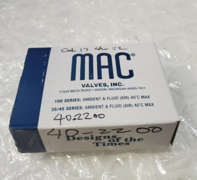 Pneumatic Valves - Mac Model