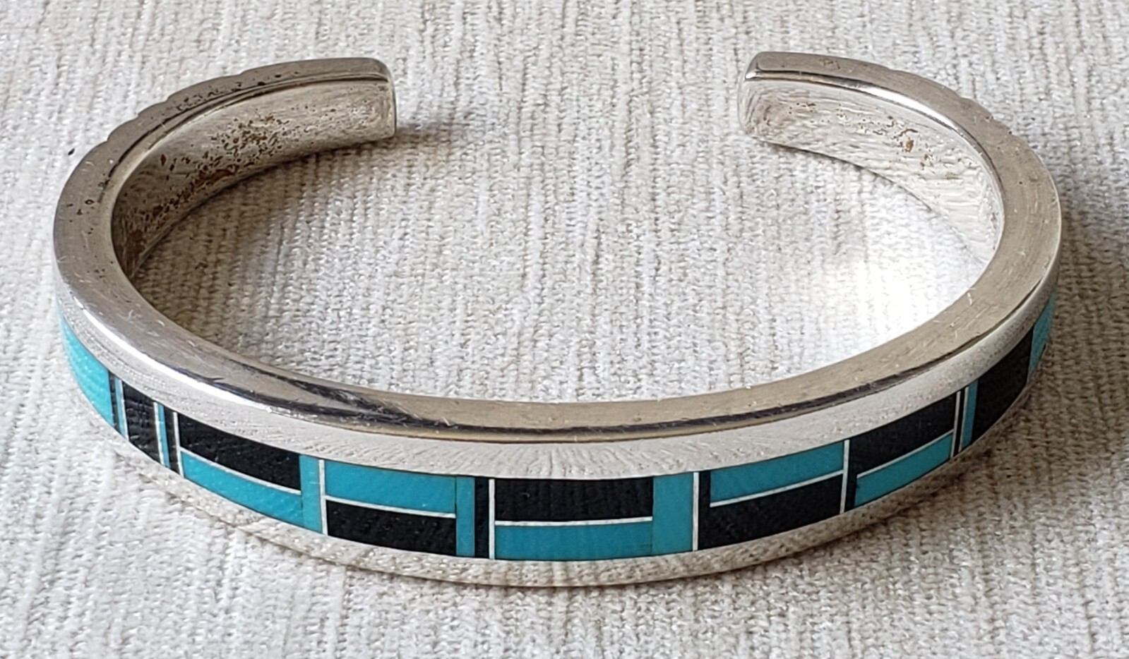 Ray Tracey Knifewing Navajo Sterling Turquoise Bracel… - Gem