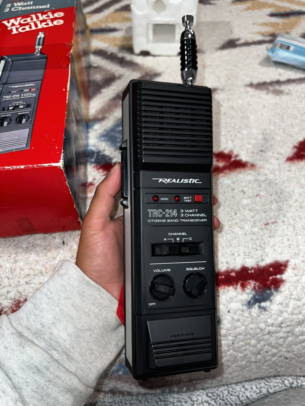 Realistic TRC-214 Handheld CB Radio Walkie Talkie for sale online | eBay