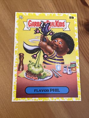 2021 Garbage Pail Kids GPK Food Fight Mustard Yellow 81b Flavor Phil | eBay