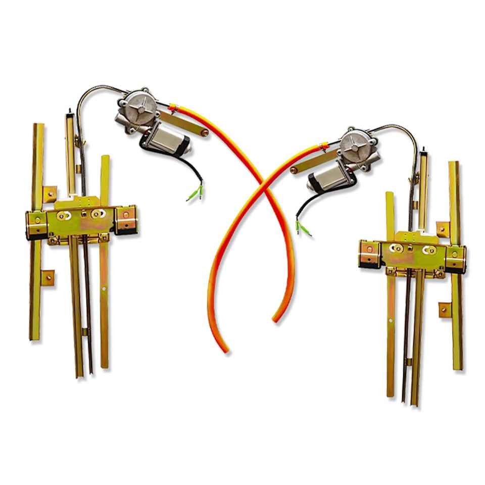 2 Door Street Hot Rat Rod Flat Glass Power Window Kit w/ Switches ...