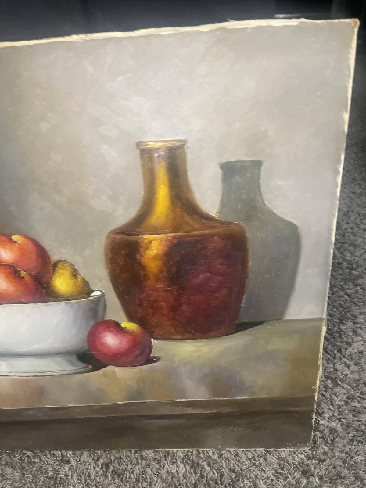 Painting. Oil on Canvas. Signed by H. Lerand. Fruits, Still Life. | eBay