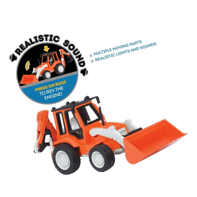 Battat Driven Micro Backhoe Loader With Realistic Sound Ages 3 and up ...