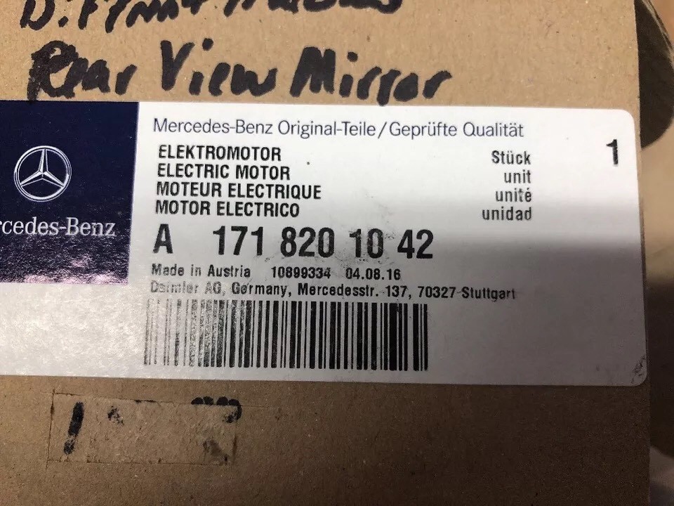 Mirror Motor - Mercedes-Benz (171-820-10-42) 17/18 CLS E G GLE GLS | eBay