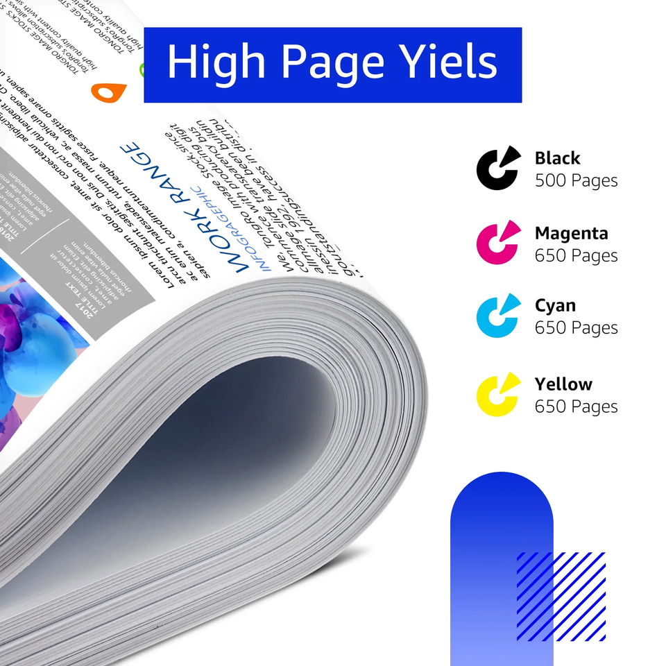 5 Pack 410XL T410XL Ink Replacement For Epson XP-830 XP-630 XP-7100XP ...