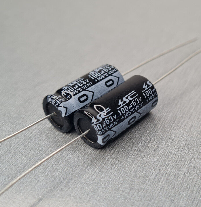 2PCS 100UF 63V Axial Electrolytic Capacitor RT Series | eBay Australia