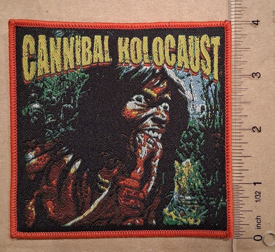 Cannibal Holocaust Red Border Woven Patch Horror Movie | eBay
