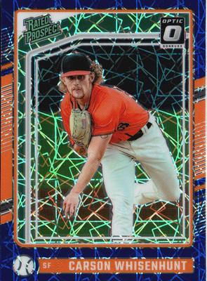 2024 Donruss #155 Carson Whisenhunt Optic Blue Velocity Prizm | eBay