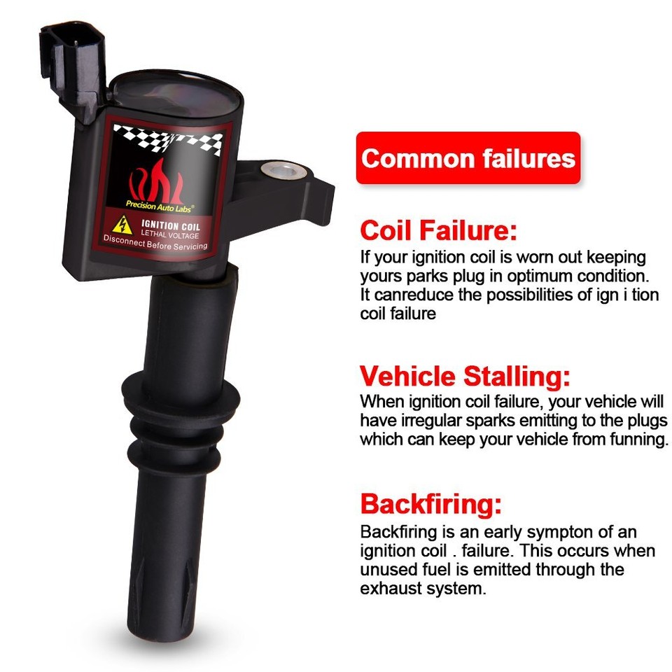 8Pcs DG511 Ignition Coils Pack For Ford F150 Explorer Expedition ...