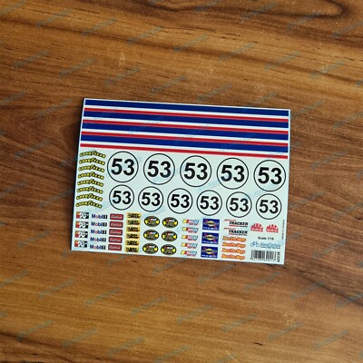 NASCAR Edition HERBIE the Love Bug Decals Kit Tamiya Stickers Scale 1/ ...