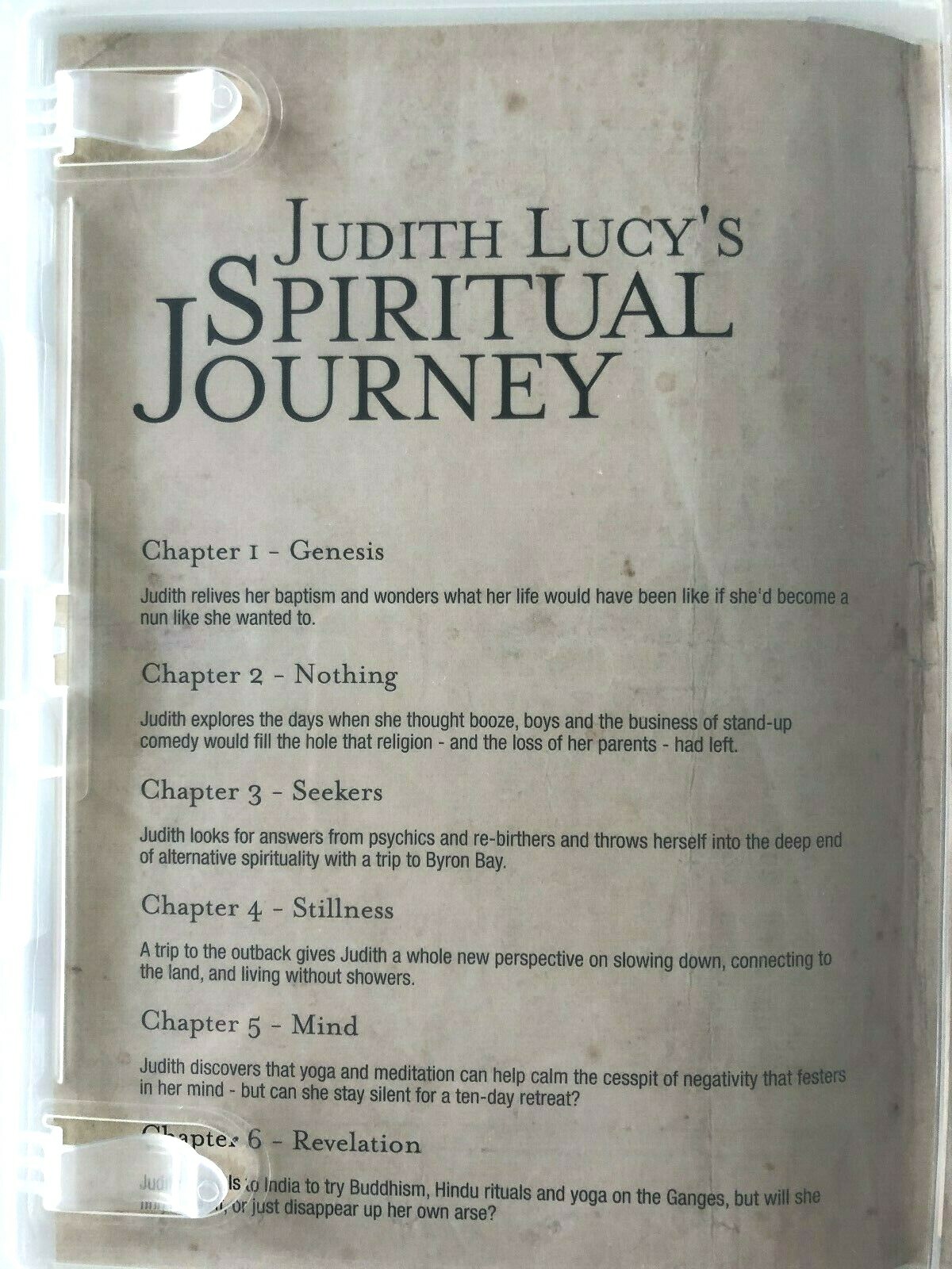 JUDITH LUCY ~ JUDITH LUCYS SPIRITUAL JOURNEY ~ PAL REGION 4 DVD ~ 171 ...