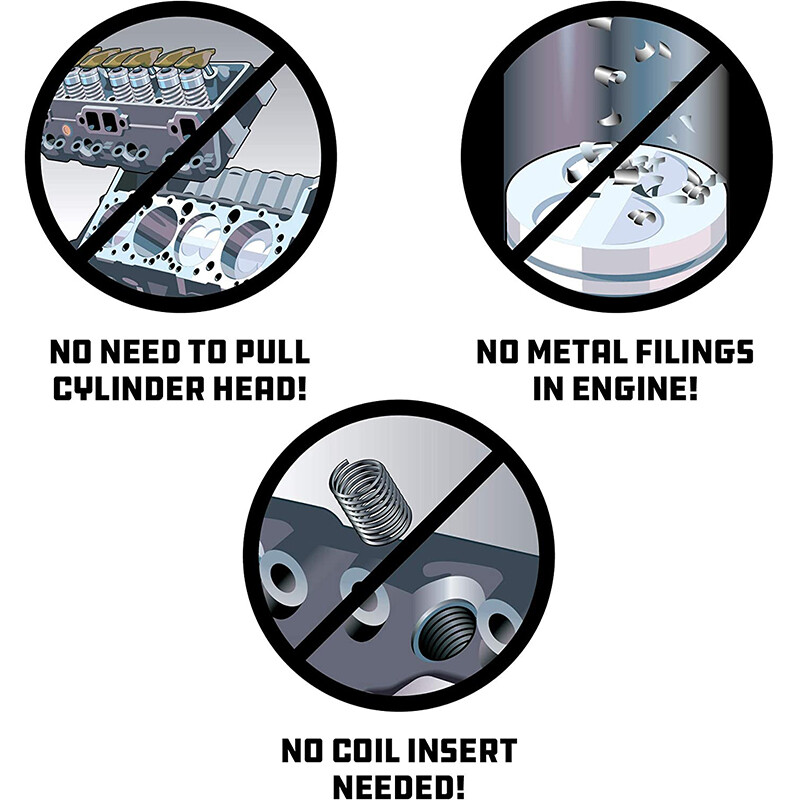 Threading Tools 14mm Back Tap Thread Repair Tool For Spark Plug Fouled ...