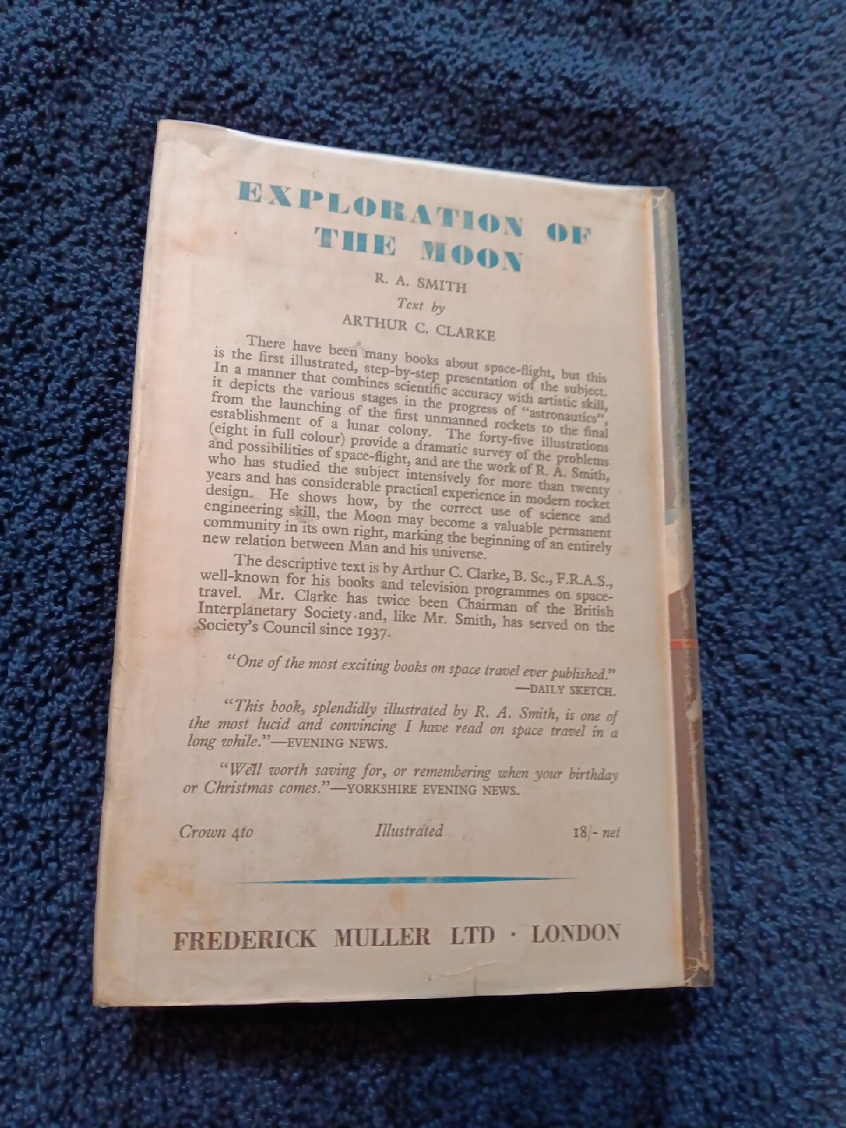Science Fiction Arthur C. Clarke Earthlight 1955 1st UK DJ VG | eBay