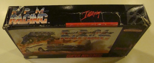 Radical Psycho Machine RPM Racing Super Nintendo SNES Video Game Cart ...