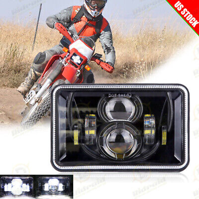4x6" LED Headlight Hi-Lo Beam Projector for For Honda XR250 XR250L ...