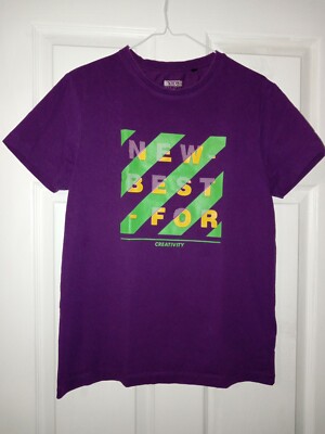 XIOS Men’s T-Shirt Short Sleeve Crew Neck Purple Size M | eBay