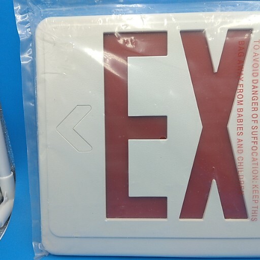 Exit Sign Cover Red Color Panel Only 12" x7-3/8" Lithonia Lighting Exit ...