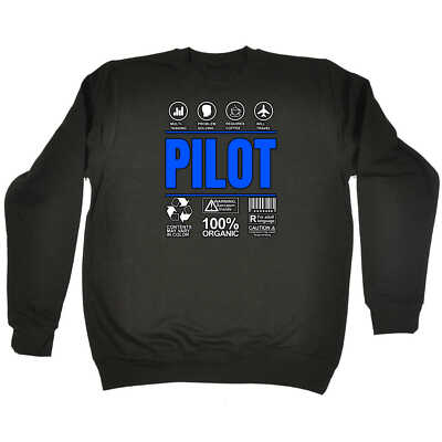 Pilot Sarcastic Humour Plane Pilots - Novelty Funny Jumper Pullover ...