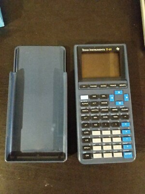 TI-81 Texas Instruments Graphing Calculator w/ Cover TESTED & WORKS ...