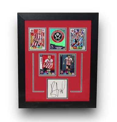 BILLY SHARP Sheffield United Framed SIGNED Autograph Card Display Mount ...