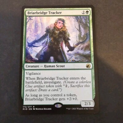 MTG Briarbridge Tracker Innistrad: Midnight Hunt 172/277 Regular Rare ...
