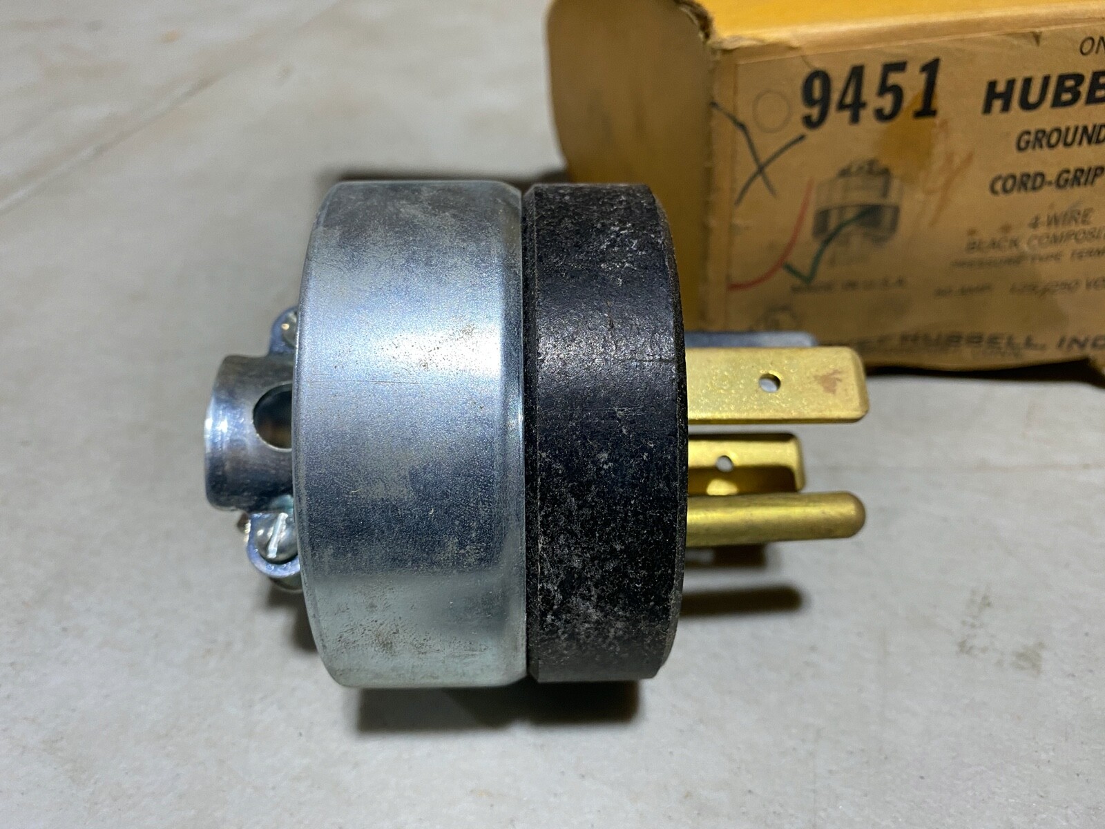 Hubbell 9451 Straight Blade Plug 50a 125/250vac Voltage NEMA 14-50p 3 ...