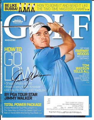 Jimmy Walker SIGNED INPERSON Autographed Magazine Cover PGA GOLF | eBay